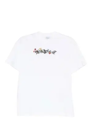 Off-White Floral Logo T-shirt - White