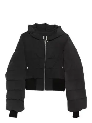 Rick Owens Hooded Quilted Jacket - Black