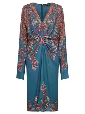 Etro Printed Dress - Blue