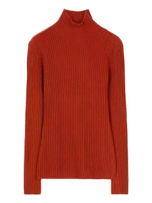 Ports 1961 Ribbed Turtleneck Sweater - Red