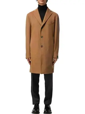 Tagliatore Three-button Cashmere Coat - Brown