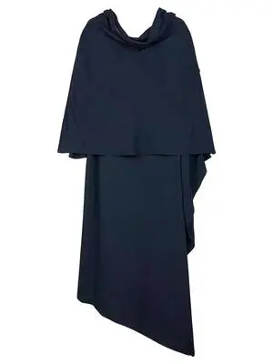 Ports 1961 Draped-cape Midi Dress - Blue