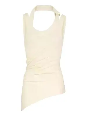 Jean Paul Gaultier Twisted Double-layer Tank Top - Neutrals