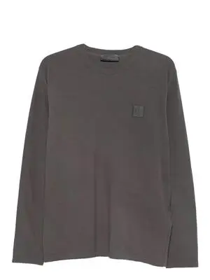 Stone Island Logo-patch Long-sleeve T-shirt - Grey