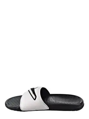 Nike Benassi Jdi Chenille Black/summit Slides - White