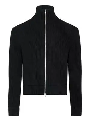 MAISON MARGIELA Virgin Wool Cardigan - Black