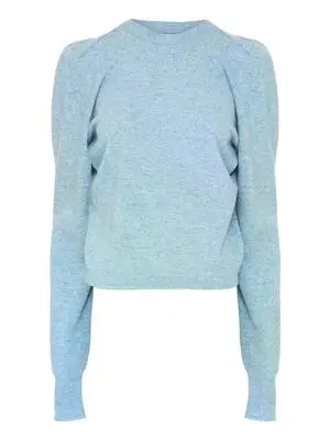 MAISON MARGIELA Puff-sleeve Wool Jumper - Blue