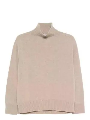 Max Mara High-neck Cashmere Sweater - Neutrals