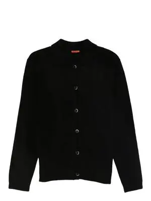 Barena Venezia Button-front Polo-neck Cardigan - Black