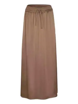 Herno Midi Skirt With Elasticated Waist - Brown
