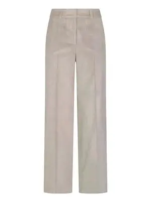 Peserico Corduroy Straight Leg Trousers - Grey