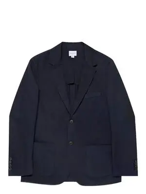 Sunspel Three-button Patch-pocket Blazer - Blue