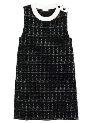 Liu Jo Tweed Mini Dress - Black