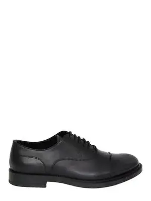TOD'S Lace-up Leather Shoes - Black
