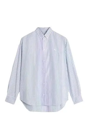 Maison Kitsuné Striped Long-sleeve Shirt - Blue