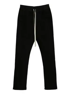 Rick Owens Drawstring Cotton Trousers - Black