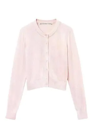 Alexander Wang Bead-embellished Cardigan - Pink