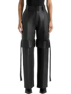 Manière De Voir Isabelle Belted Trousers - Black