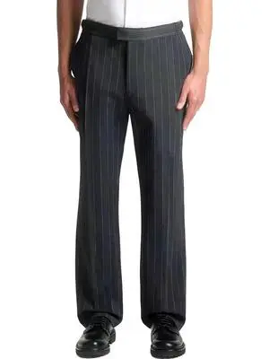 Manière De Voir Pinstripe Tailored Trousers - Grey
