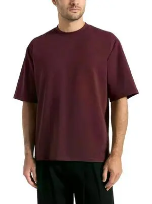 Manière De Voir Paul Relaxed-fit Wine T-shirt - Red
