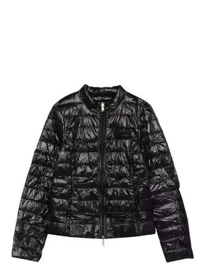 Patrizia Pepe Quilted Zip-front Jacket - Black