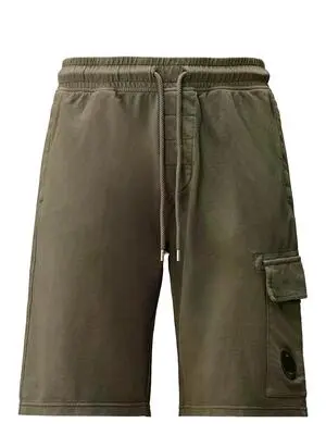 C.P. COMPANY Drawstring-waist Cargo Shorts - Green