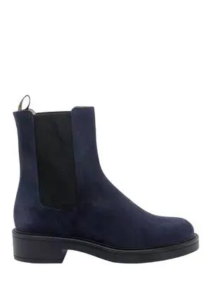 STUART WEITZMAN Suede Chelsea Boots - Blue