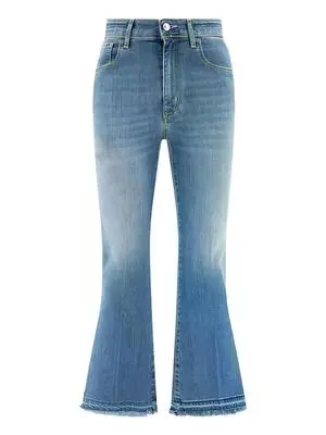 Jacob Cohen Embroidered Flare Jeans - Blue