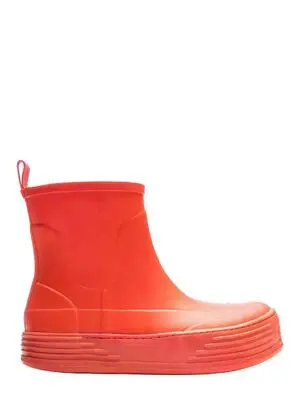 Palm Angels Platform Rubber Boots - Orange