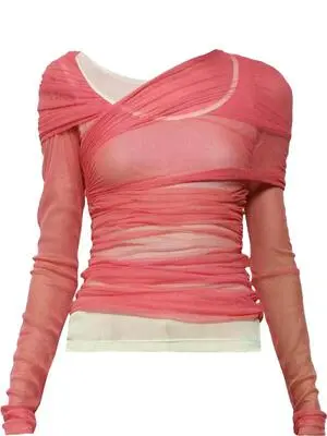 Christopher Esber Layered Tulle Top - Pink