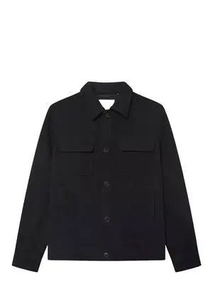 LES DEUX Nash Twill Shirt Jacket - Black