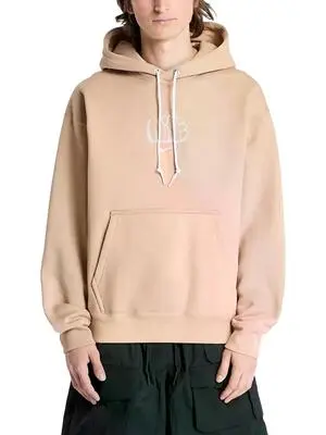 Nike Fleece Hoodie With Graphic Print - Neutrals
