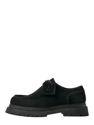 Manière De Voir L'atelier Suede-leather Lace-up Shoes - Black