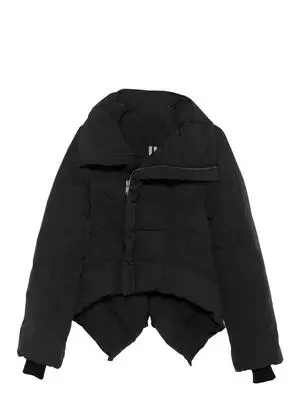 Rick Owens Asymmetrical Quilted Jacket - Black