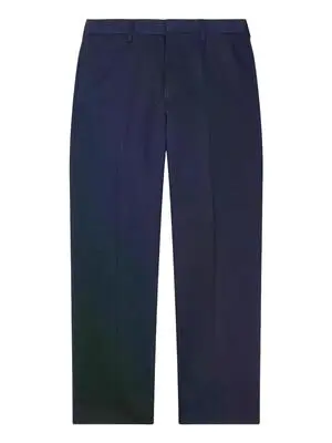 Paul Smith Flat-front Belt-loops Trousers - Blue