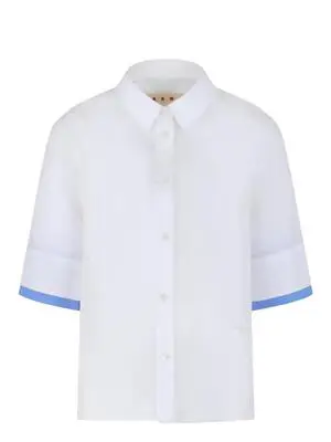 Marni Contrasting-cuffs Shirt - White