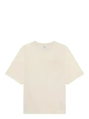 Maison Kitsuné Embroidered Cotton T-shirt - Neutrals