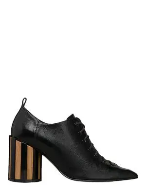 Ami 90mm Pointed-toe Lace-up Pumps - Black