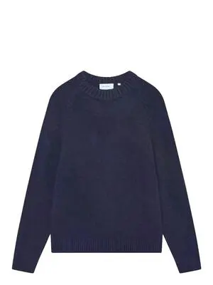 LES DEUX Gilbert Raglan-sleeve Crewneck Sweater - Blue