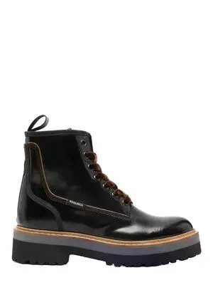 Woolrich Lace-up Combat Boots - Black