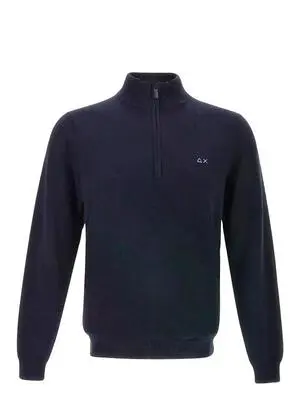 SUN 68 Half-zip Sweater - Blue