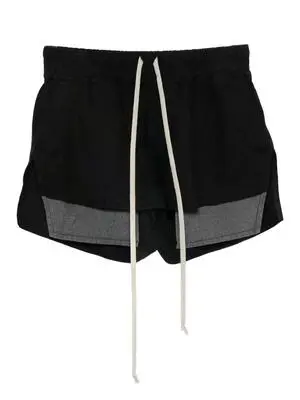 Rick Owens Panelled Drawstring Shorts - Black