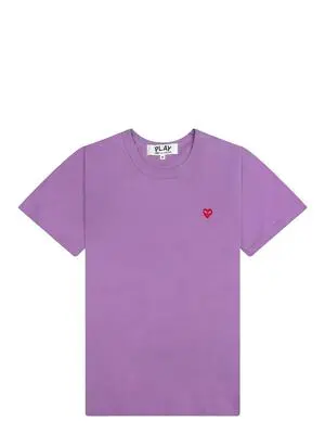 Play Comme Des Garcon Small Heart Short-sleeve T-shirt - Purple