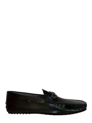 TOD'S Leather Buckle-detail Loafers - Black