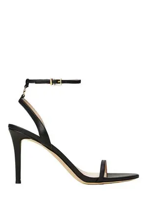TWINSET 90mm Ankle-strap Heeled Sandals - Black