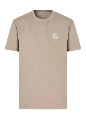 Armani Exchange Logo-patch T-shirt - Neutrals