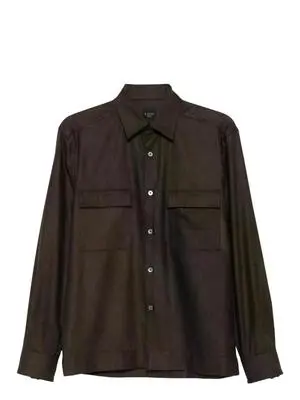 XACUS Double-pocket Wool Shirt - Brown