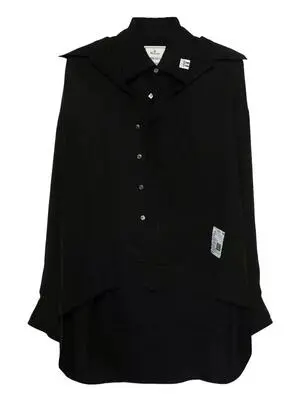 Mihara Yasuhiro Layered Button-fastening Top - Black
