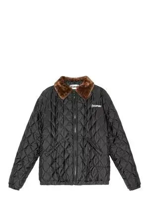 OPÉRASPORT Quilted Trimmed-collar Puffer Jacket - Black