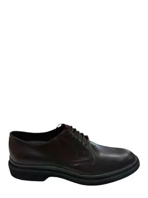 TOD'S Lace-up Leather Oxford Shoes - Brown